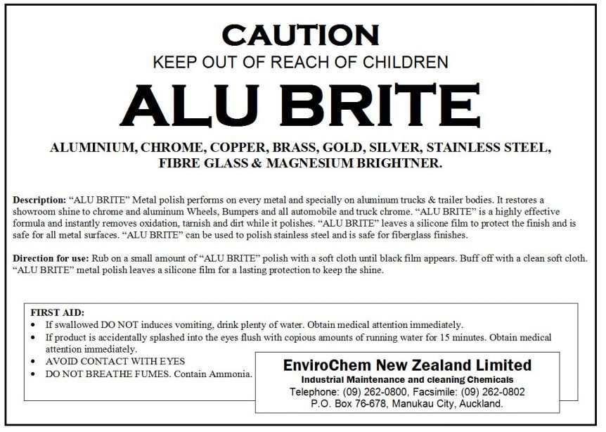 Alu Brite - Enviro Chem